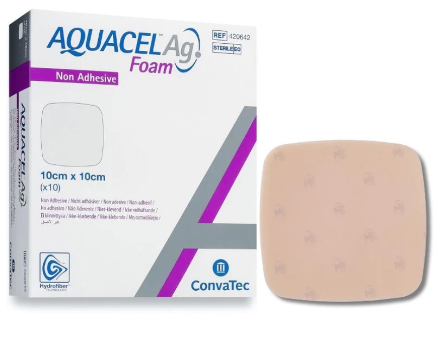 Amtech Medical - ConvaTec Aquacel AG Foam Non-Adhesive Dressing