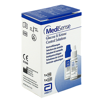 MediSense (Formerly Optium) Control Solution Glucose/Ketones H/L ...