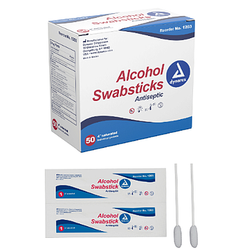 Dynarex Alcohol Swabstick 70% Box 50 (1203) - YesMedical (formerly Amtech)